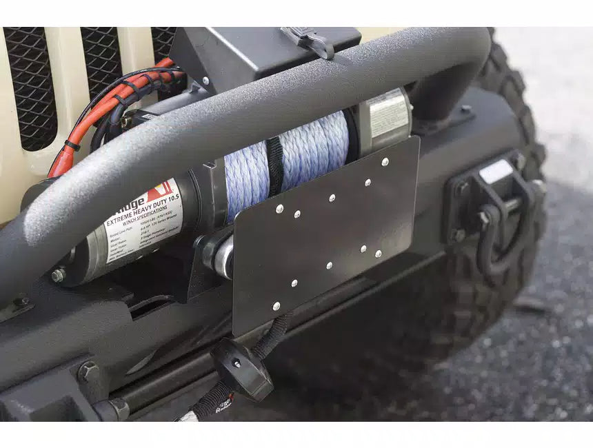 Rugged Ridge License Plate Mounting Bracket for Hawse Fairlead ...